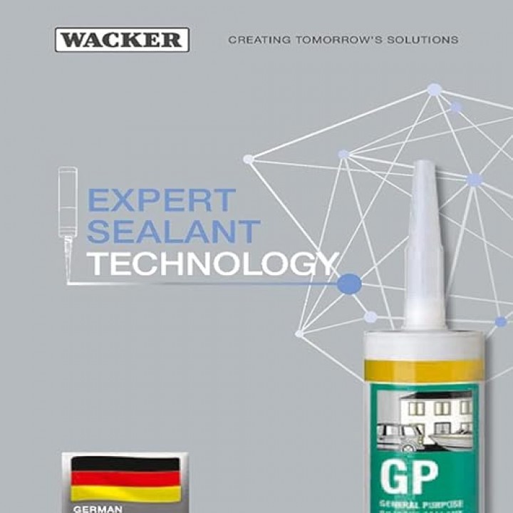 Wacker Germany Silicone General Purpose GP Sealant – 280ml – Black